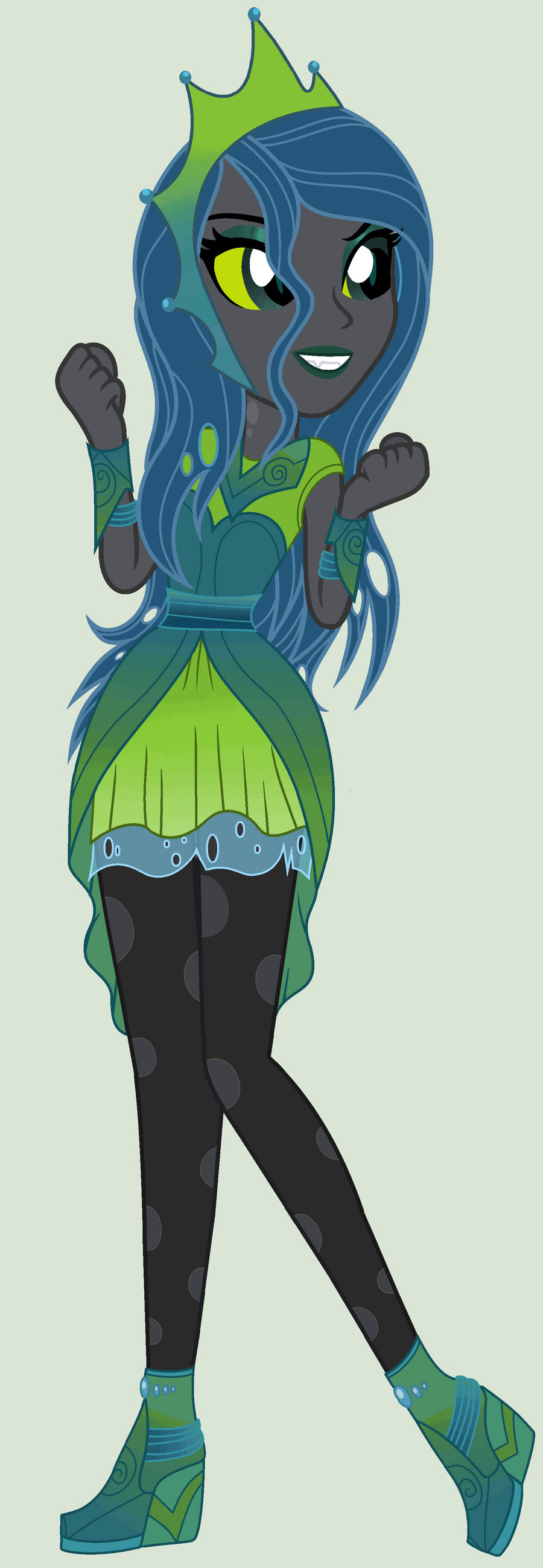 Mlp Eg Queen Chrysalis Evil Form By Rinfrost1 On Deviantart