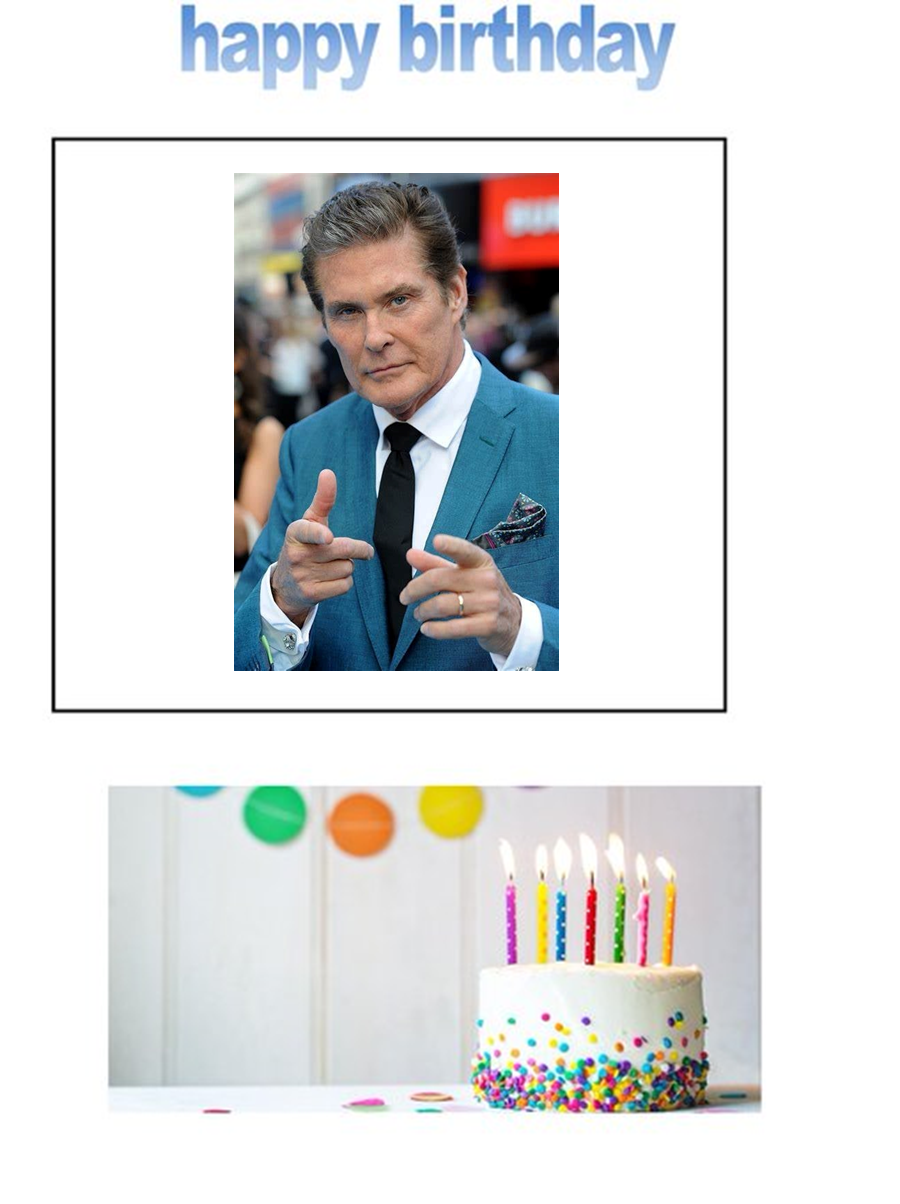 Happy Birthday David Hasselhoff By Scottyiam On Deviantart
