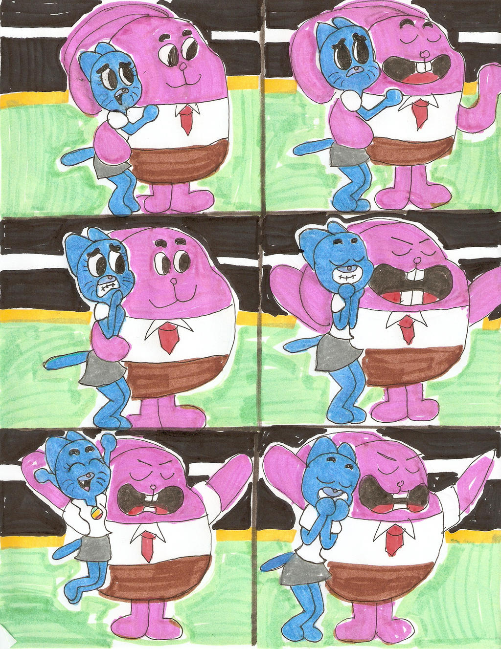 Nicole Watterson And Richard The Game Of Gumball By Conikiblasu Fan On