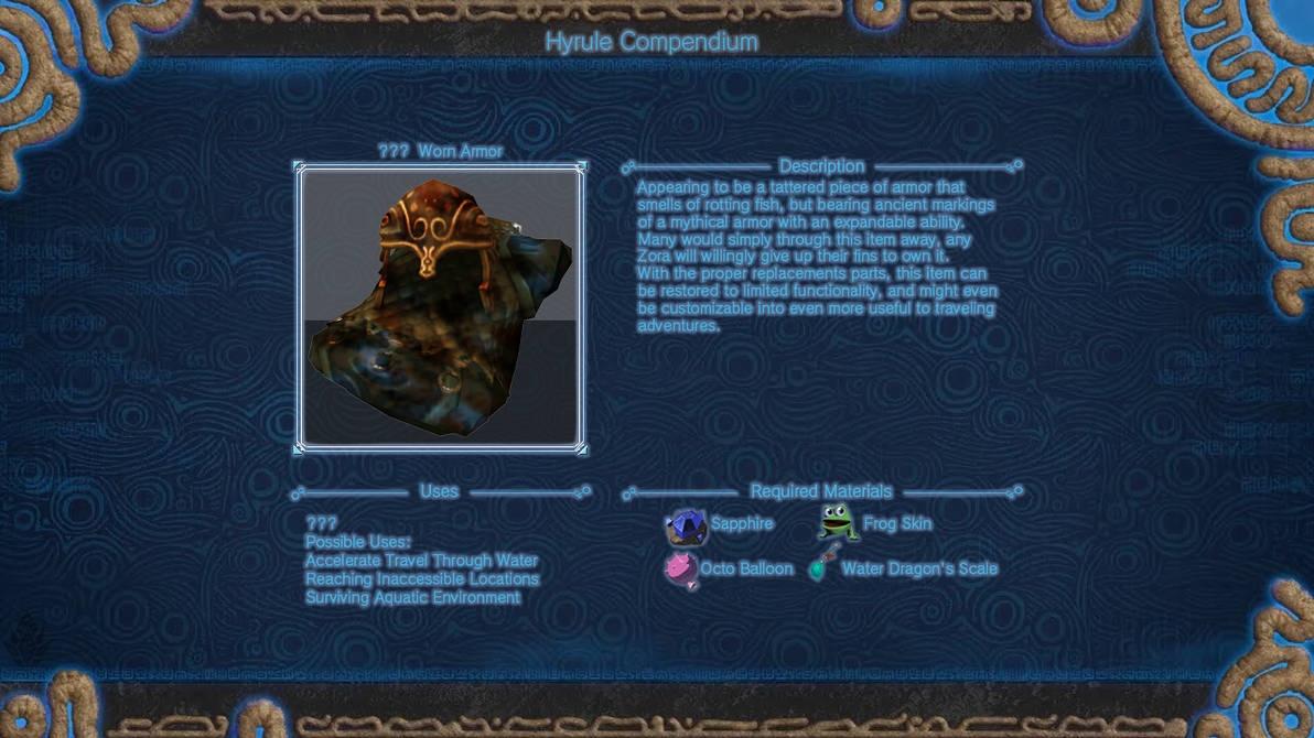 Hyrule Compendium Worn Armor by DragoonShadow on DeviantArt Hyrule Compendium Worn Armor by DragoonShadow on DeviantArt