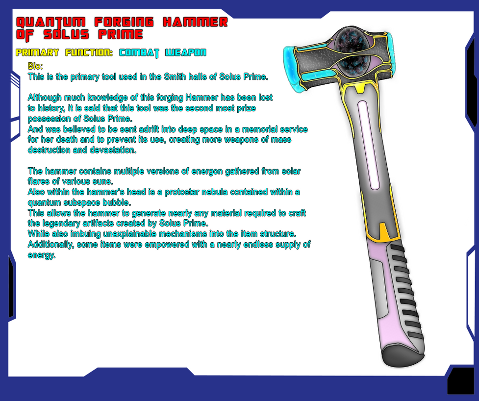 Transformers Quantum Crafting Hammer by DragoonShadow on DeviantArt Transformers Quantum Crafting Hammer by DragoonShadow on DeviantArt