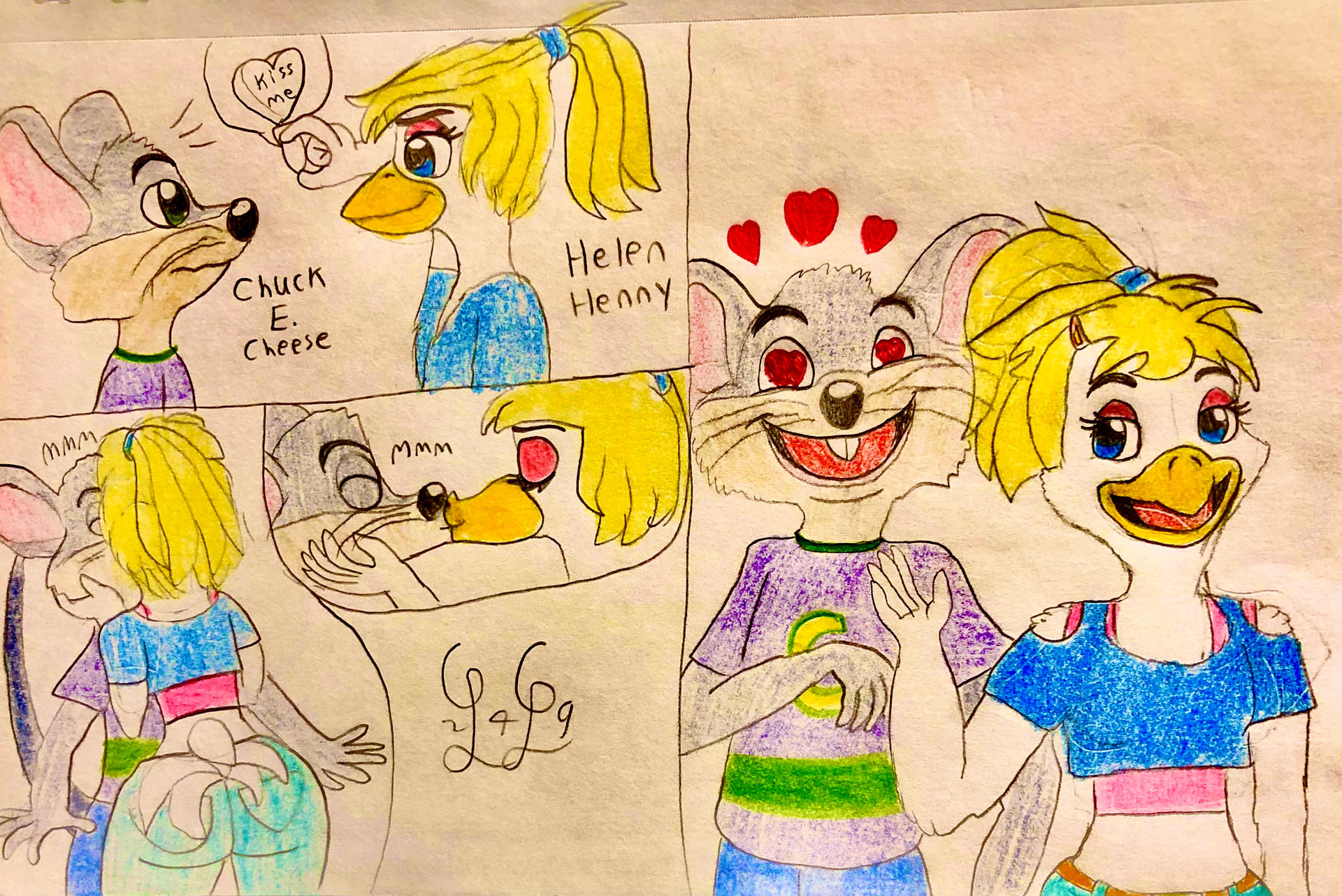 Chuck E Cheese X Helen Henny By Lugialover249 On Deviantart