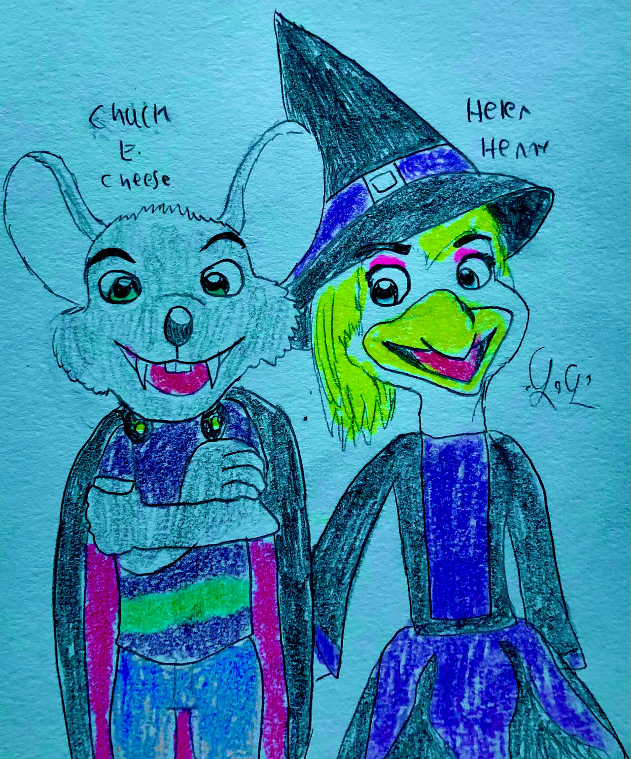 Chuck E Cheese And Helen Henny Dress Up By Lugialover249 On Deviantart