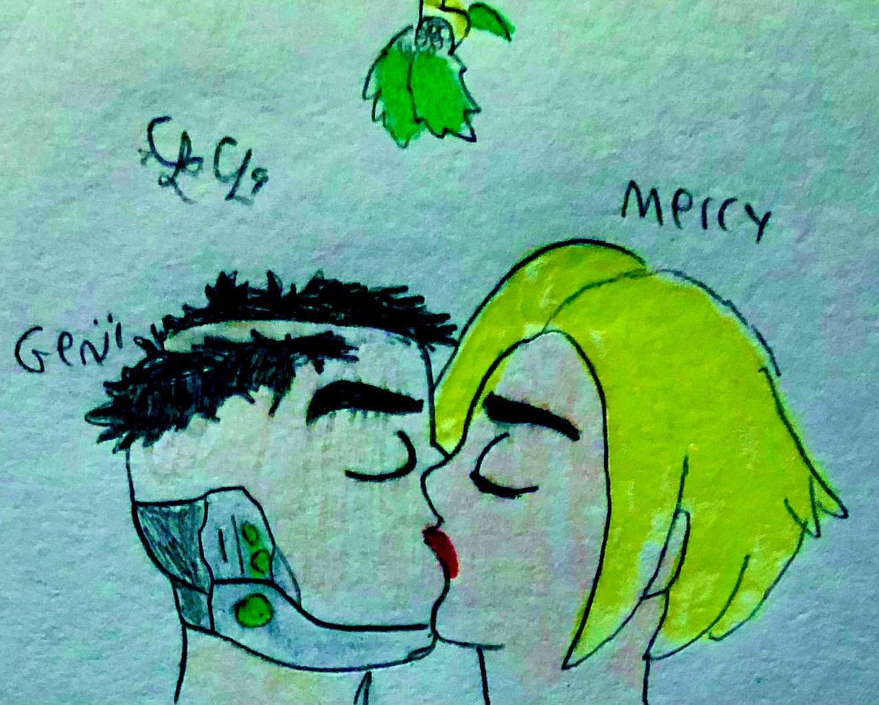 Genji X Mercy By Lugialover249 On Deviantart