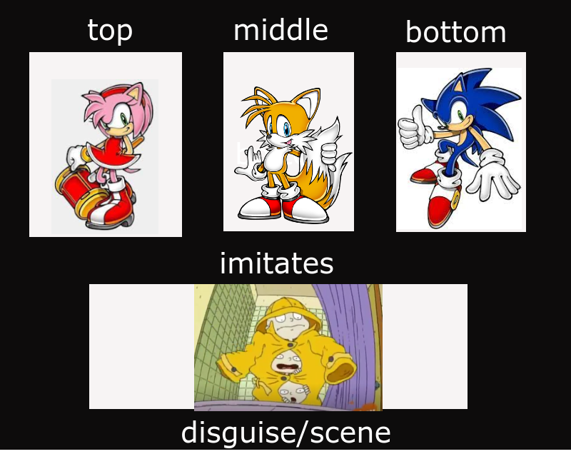 Amy Tails And Sonic Imitate Tommy Lil And Phil By Maysecond On Deviantart