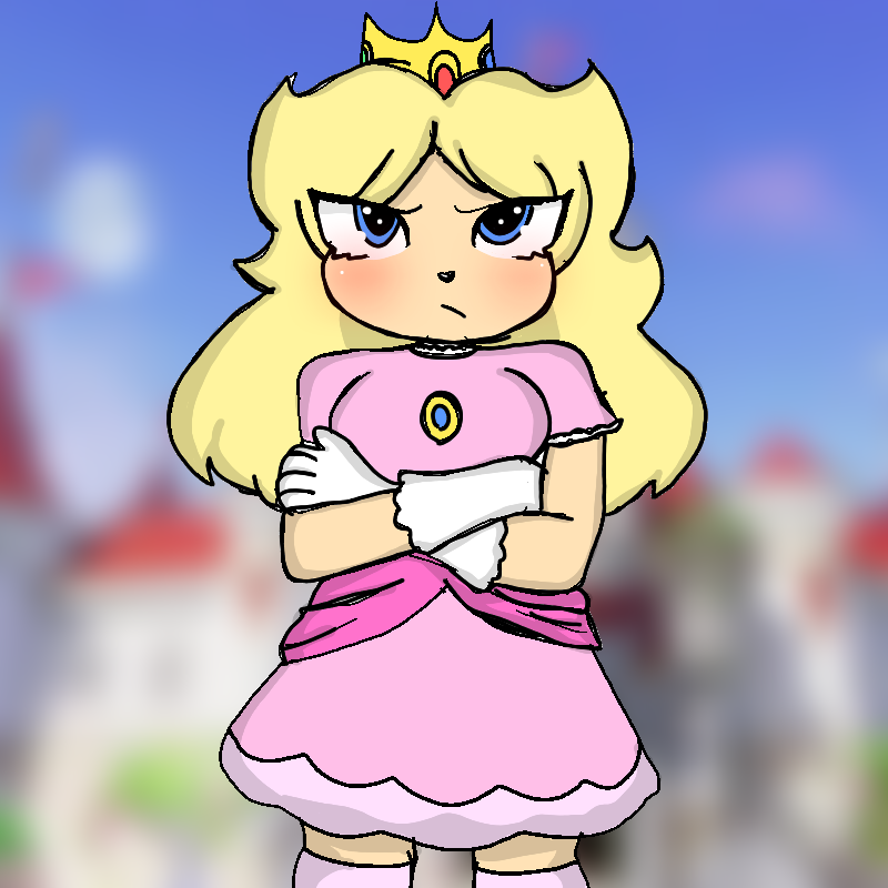 Princess Peach Fan Art By Mhaloverart On Deviantart
