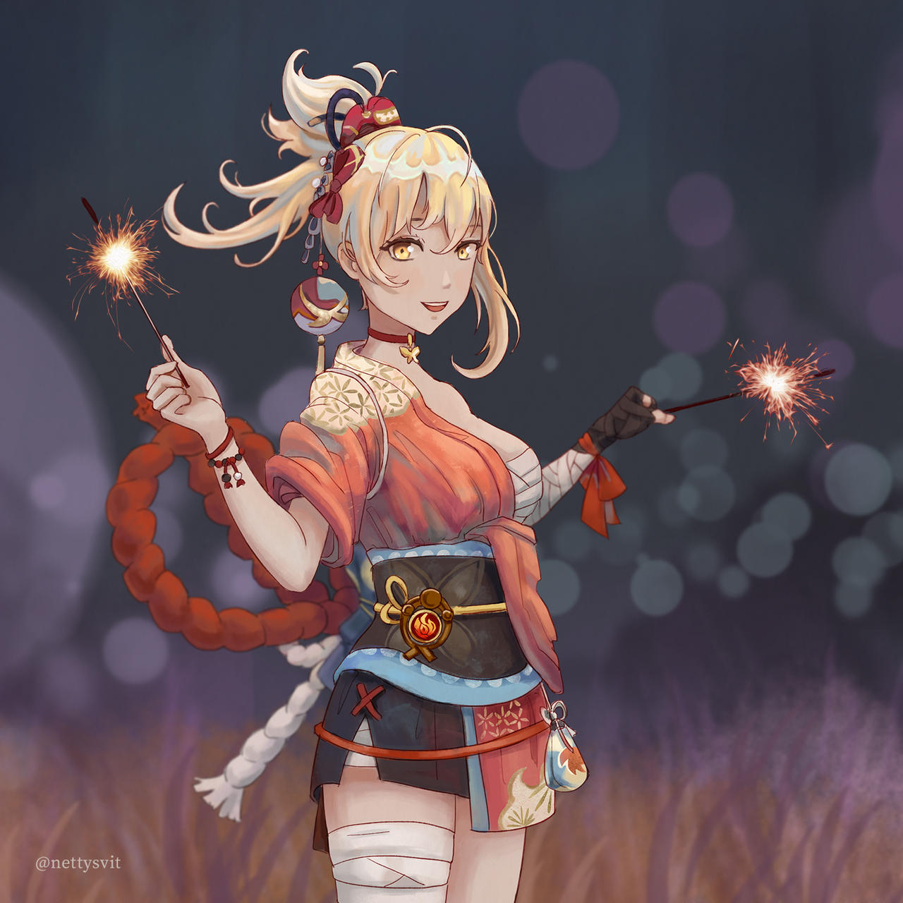 Yoimiya From Genshin Impact By Nettysvit On Deviantart