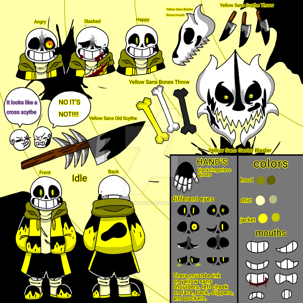 Yellow Sans Official Design By Oougiethedino On Deviantart