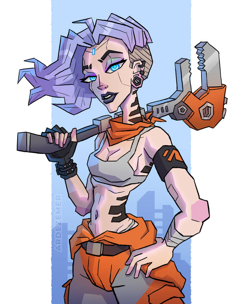 Cyberpunk Girl By Ardezemer On Deviantart