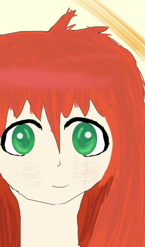 Redhead Anime Girl By Litlemuffincat On Deviantart