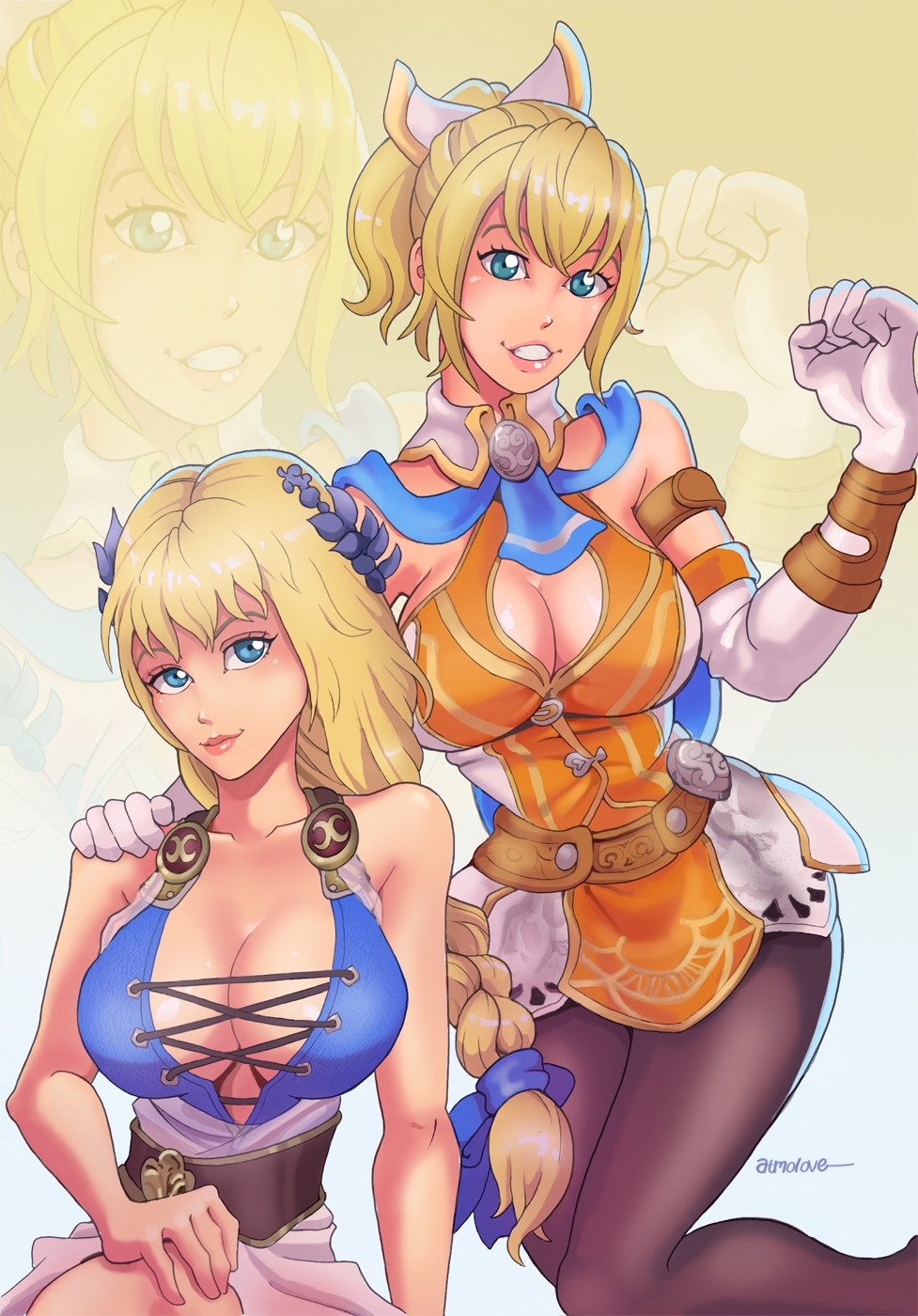 Cassandra And Sophitia By Atmo Art On Deviantart