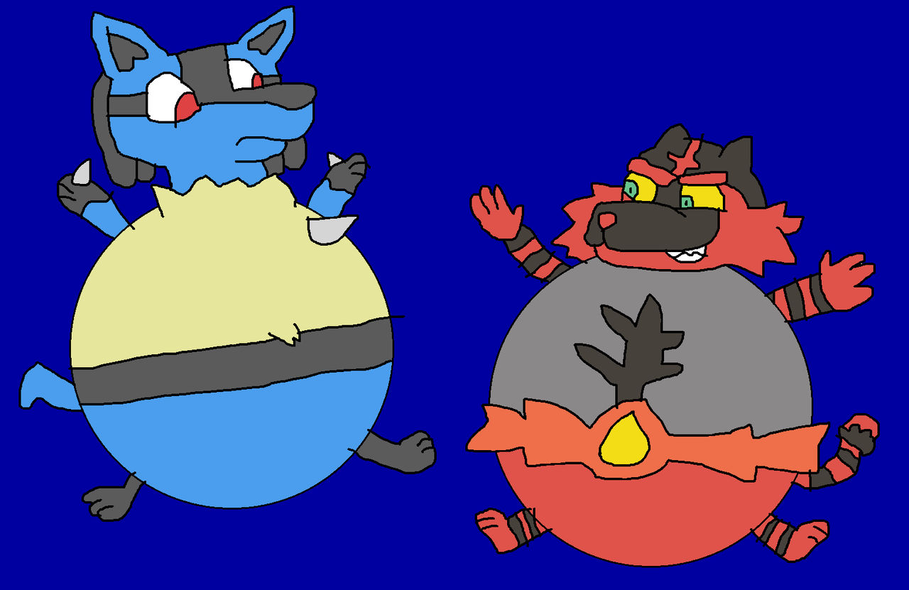 Lucario And Incineroar Inflation Usa By Fatbbcbestwestern On Deviantart