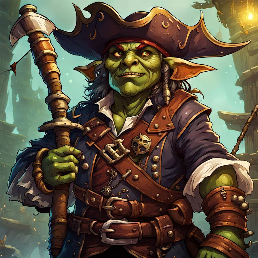 Dreamup Creation Male Goblin Pirate By Roluevasreisa On Deviantart