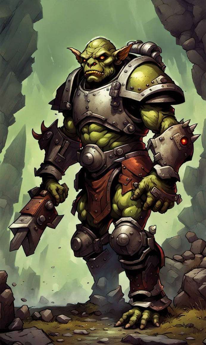 Dreamup Creation Muscular Goblin Super Soldier By Roluevasreisa On