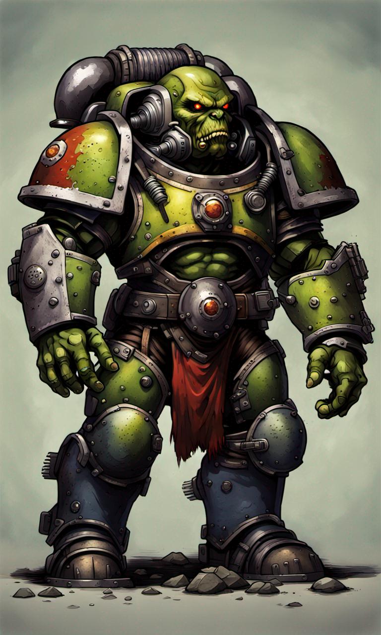 Dreamup Creation Goblin Space Marine By Roluevasreisa On Deviantart