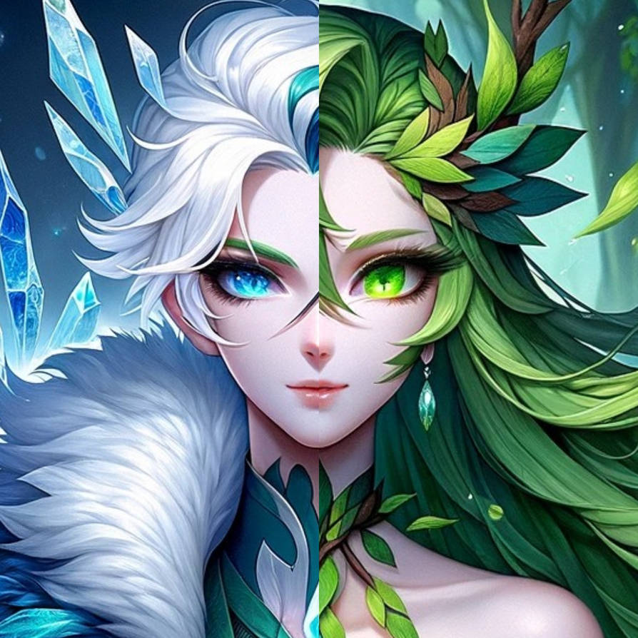 Glaceon And Leafeon By Aiwonders On Deviantart