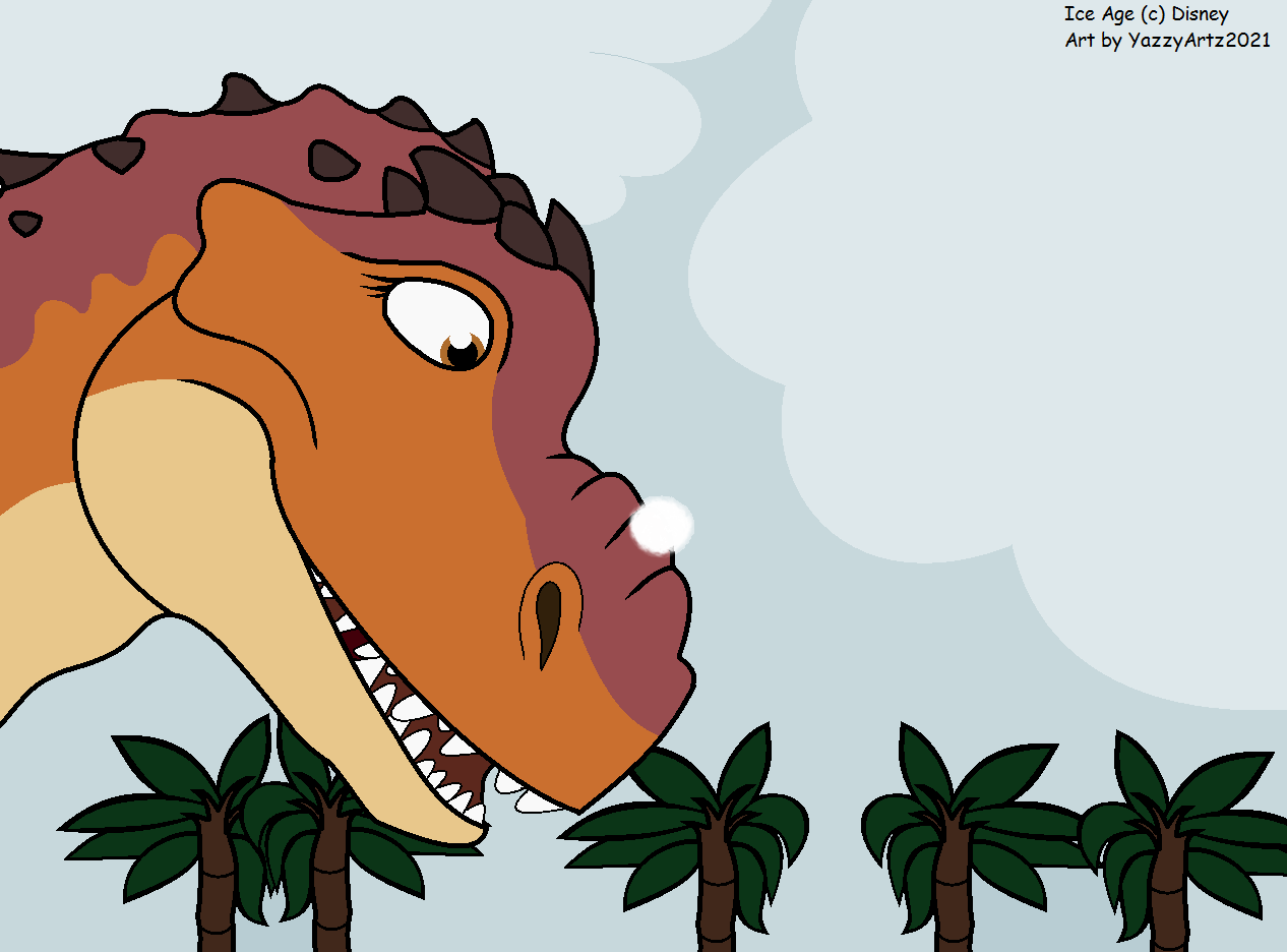 Ice Age Momma Dino Drawing