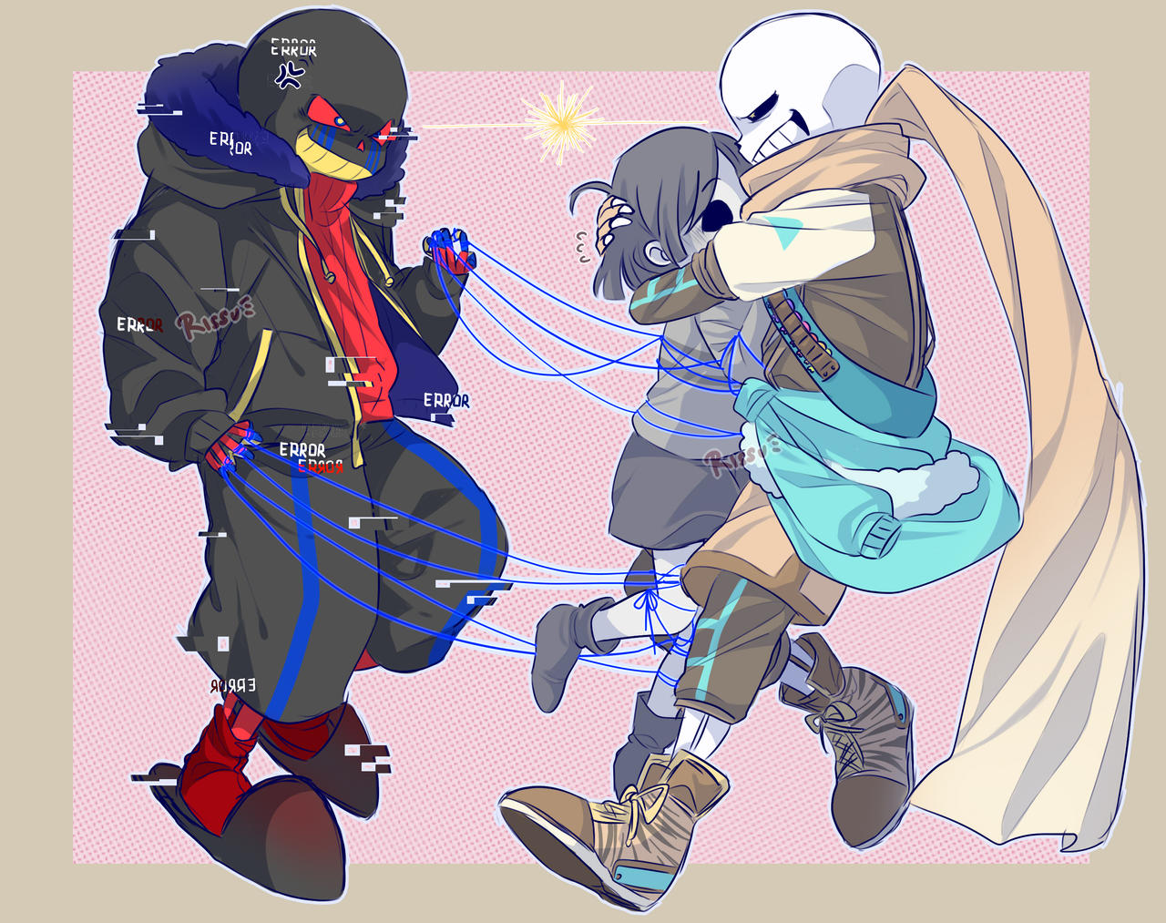 Undertale Au Errorsans Vs Inksans X Corefrisk By Ryuuseirissu On Deviantart