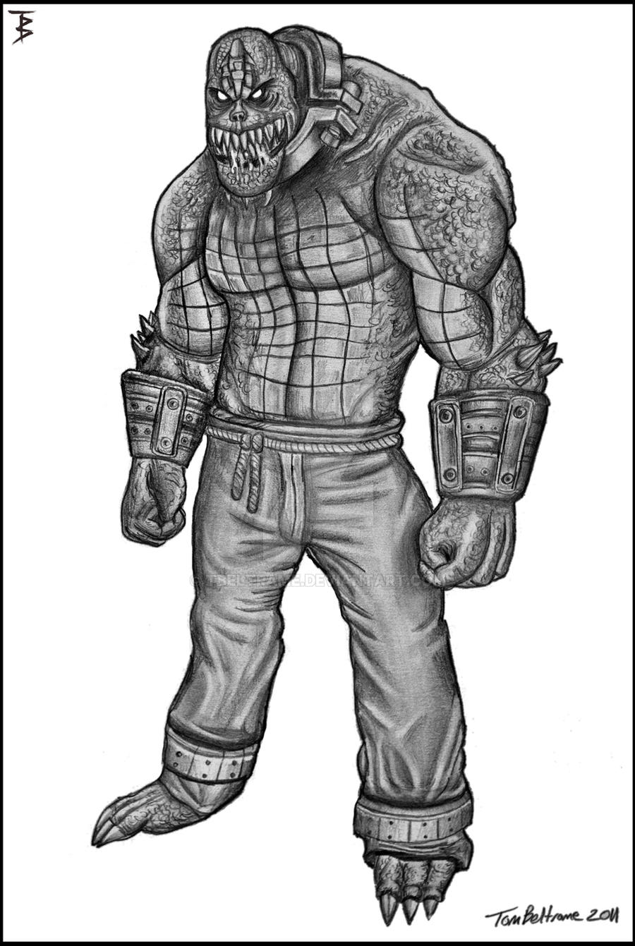 Killer Croc Pencil Sketch By Tbeltrame On Deviantart