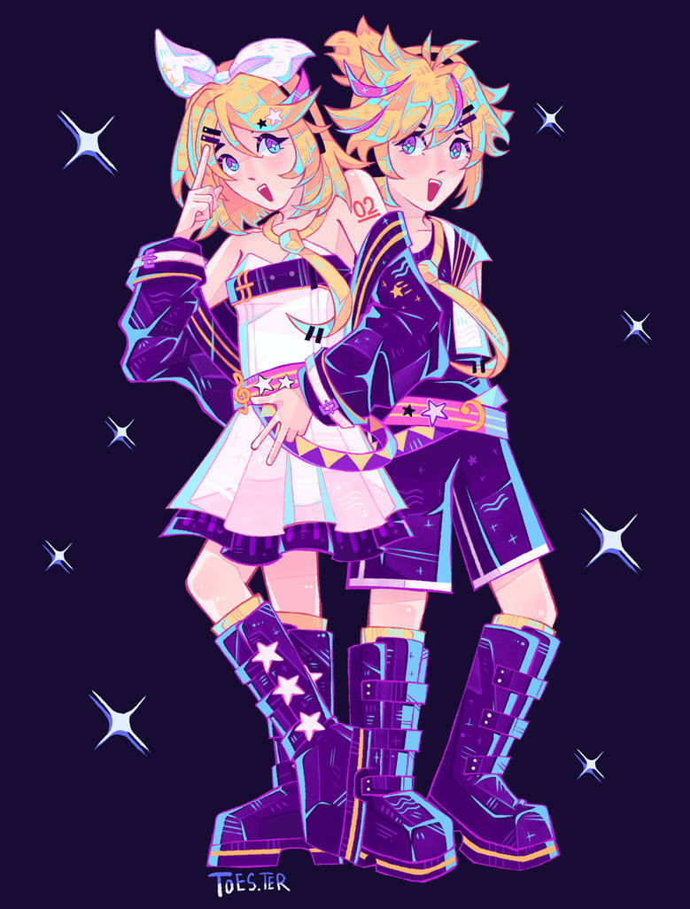 Musedash Rin And Len By Msfroggo On Deviantart
