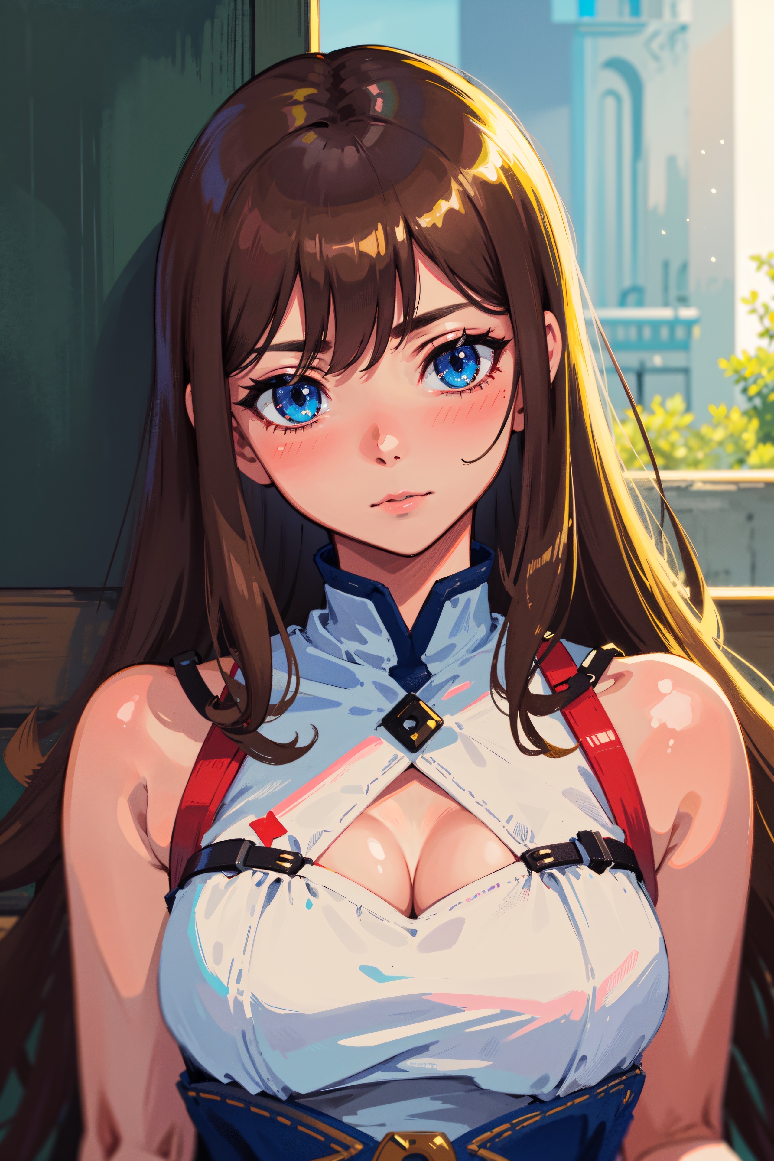 Brown Hair And Blue Eyes By Pixcora On Deviantart