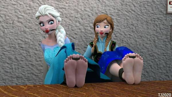 Anna And Elsa Bound By Momo69699 On Deviantart
