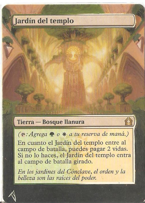 Temple Garden Altered Art Card Mtg Magic By Gambondorf On Deviantart
