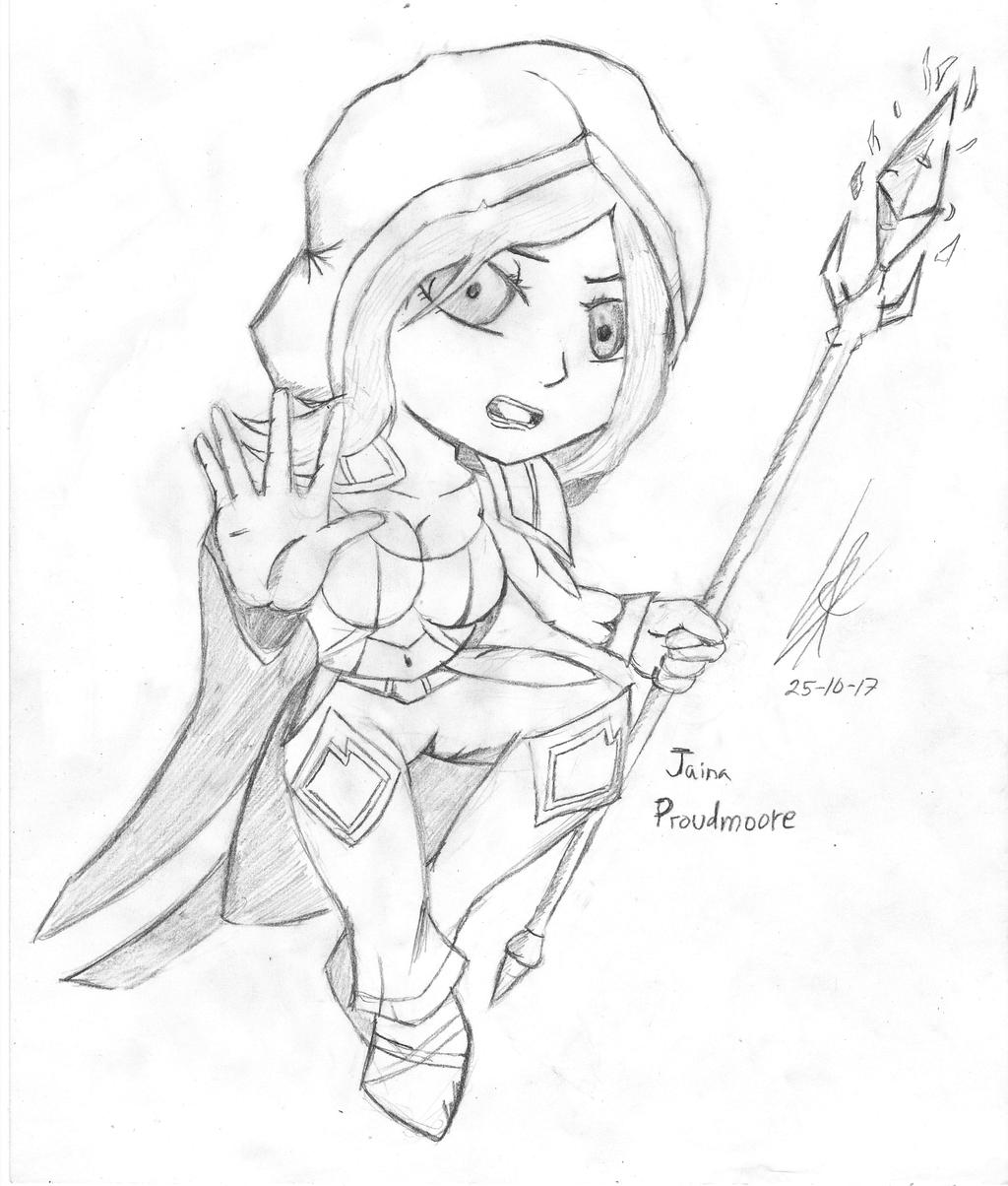 Jaina Proudmoore Cartoon By Izcarianclay On Deviantart