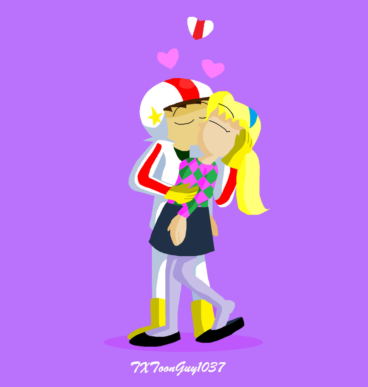 Kick Buttowski Kindall The Kiss By Txtoonguy1037 On Deviantart