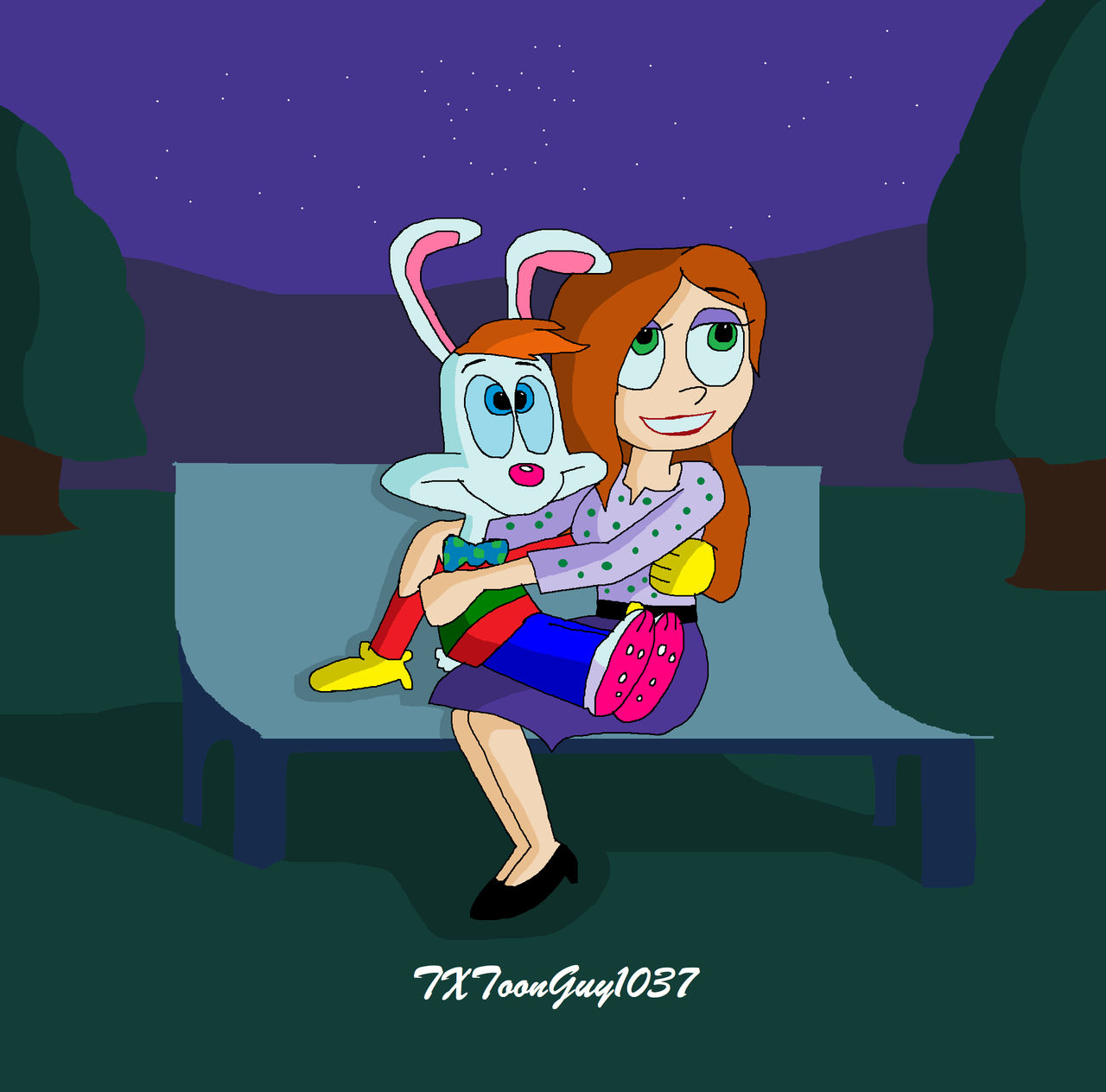 Roger Rabbit Roger And Jessica By Txtoonguy1037 On Deviantart