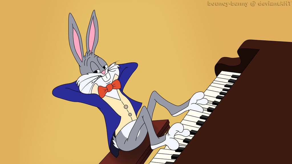 Bugs On The Piano By Bouncy Bunny By Ld1998 On Deviantart