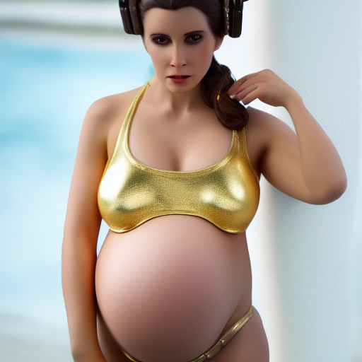 00422 3212857130 Pregnant Princess Leia In A Bikin By Expandolicious2 On Deviantart
