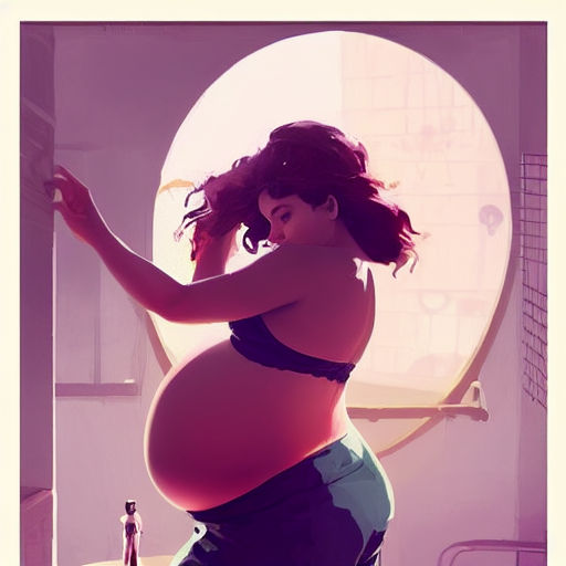 01568 1773587959 Woman With Big Pregnant Belly Se By Expandolicious2