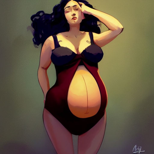 01578 1773587969 Woman With Big Pregnant Belly Se By Expandolicious2