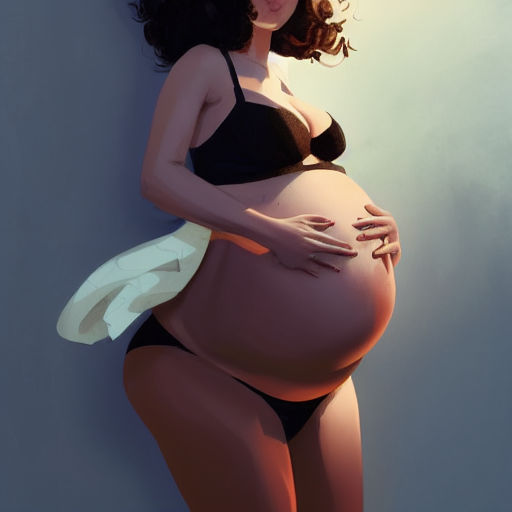 01719 1773588110 Woman With Big Pregnant Belly Se By Expandolicious2