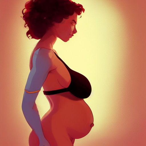 01833 1773588224 Woman With Big Pregnant Belly Se By Expandolicious2