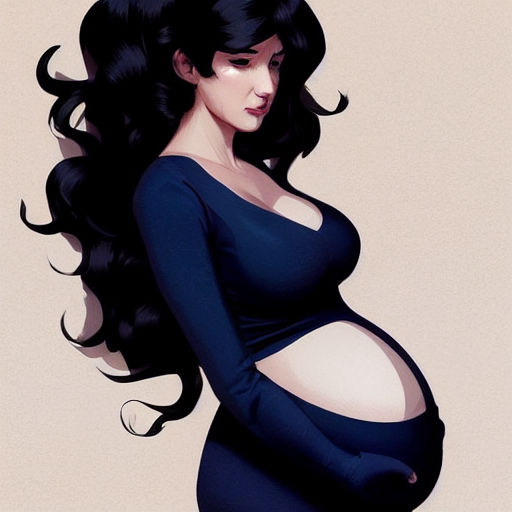 01848 1773588239 Woman With Big Pregnant Belly Se By Expandolicious2
