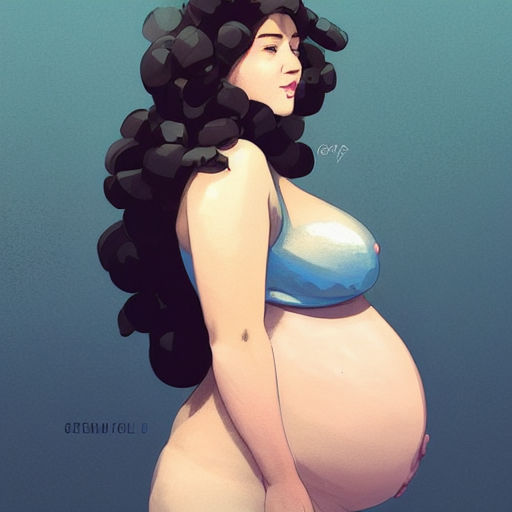 01852 1773588243 Woman With Big Pregnant Belly Se By Expandolicious2