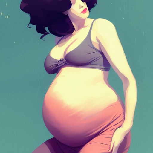 01960 1773588351 Woman With Big Pregnant Belly Se By Expandolicious2