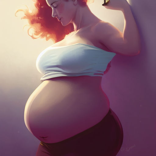 01970 1773588361 Woman With Big Pregnant Belly Se By Expandolicious2