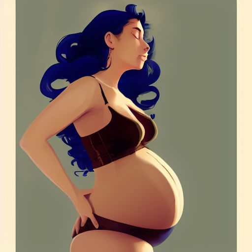01991 1773588382 Woman With Big Pregnant Belly Se By Expandolicious2
