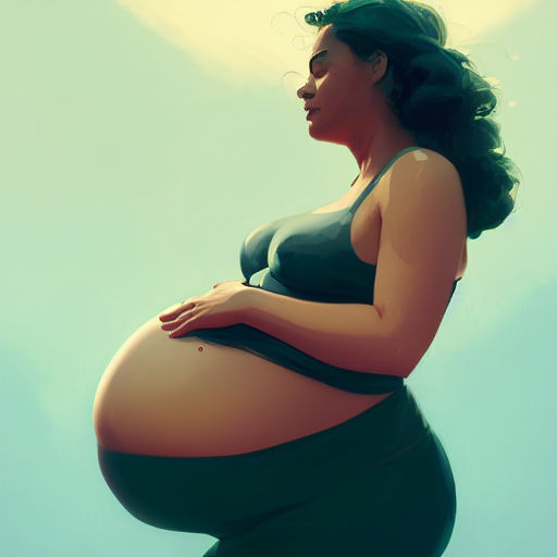 02026 1773588417 Woman With Big Pregnant Belly Se By Expandolicious2