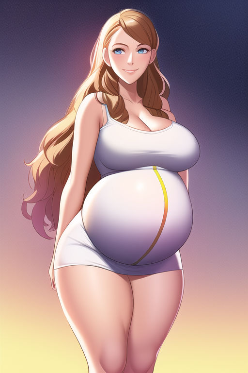 Sexy Pregnant Woman Tight Belly Confident Smil By Expandolicious2 On
