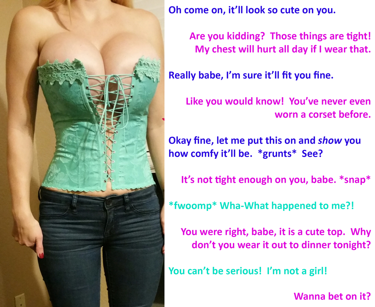 TG Cap 20 - Of Corset Fits by Gabara1111 on DeviantArt TG Cap 20 - Of Corset Fits by Gabara1111 on DeviantArt