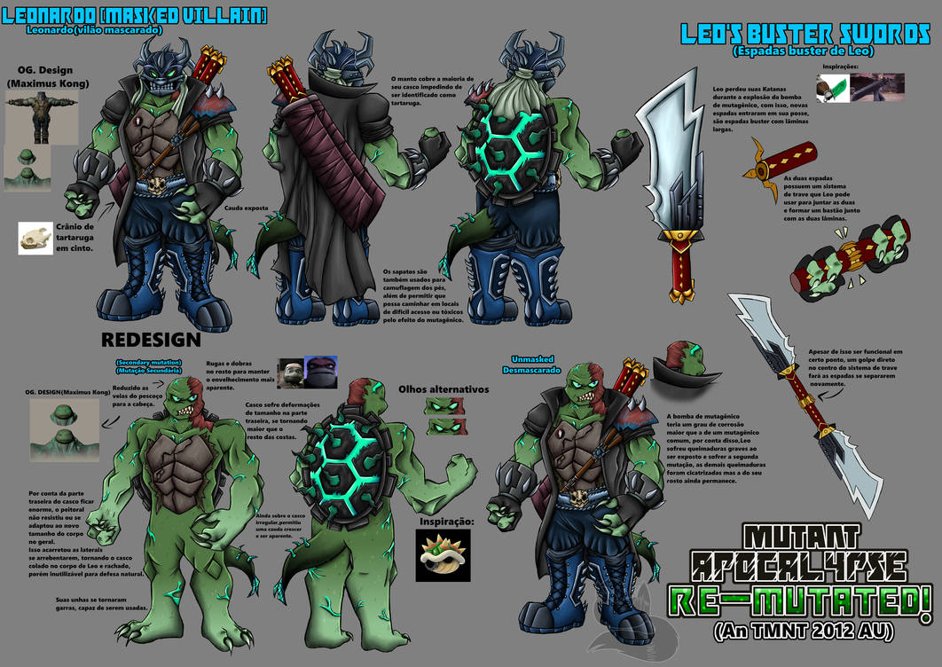 Tmnt 2012 Au Mutant Apocalypse Re Mutatedleo By Geottiguara On Deviantart