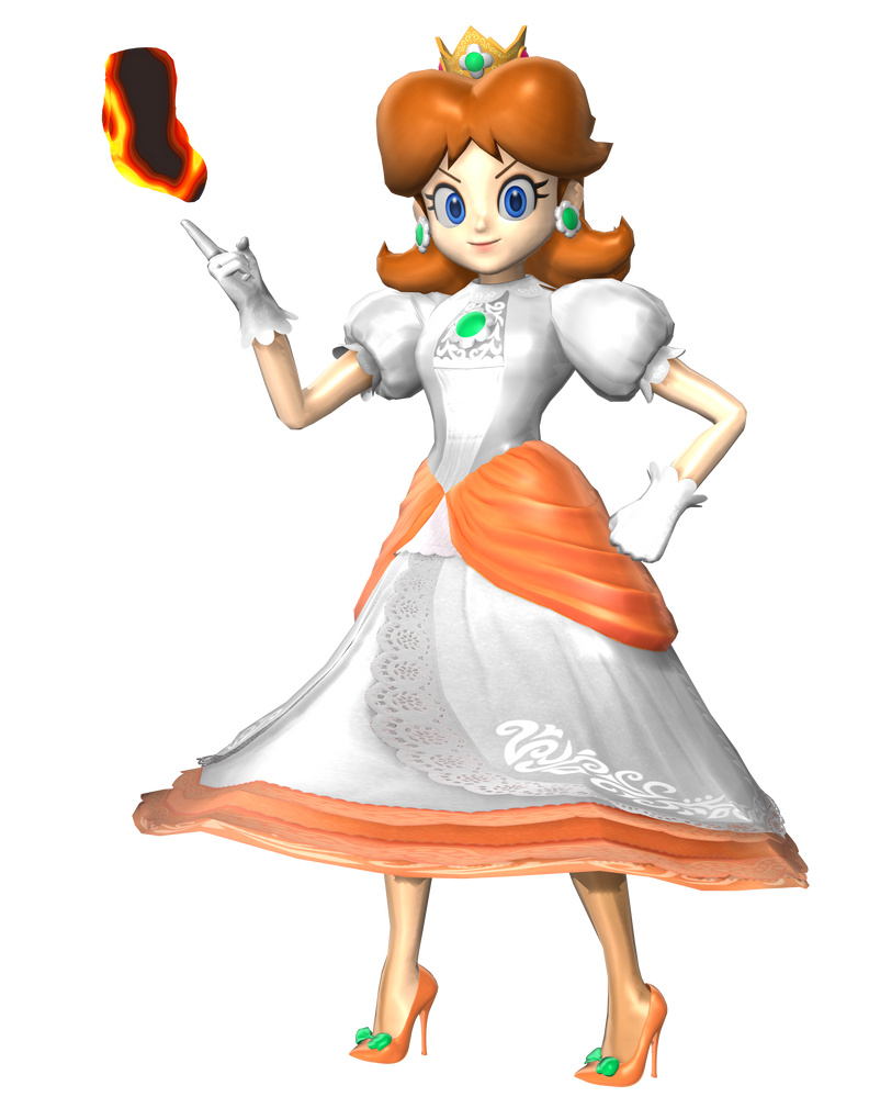 Fire Daisy Render By Mario And Sonic Guy On Deviantart