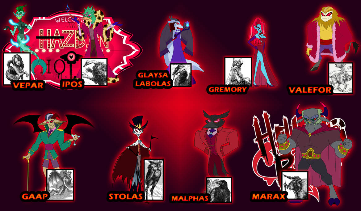 Ars Goetia - Helluva Boss/Hazbin Hotel (Updated) by Moheart7 on DeviantArt Ars Goetia - Helluva Boss/Hazbin Hotel (Updated) by Moheart7 on DeviantArt