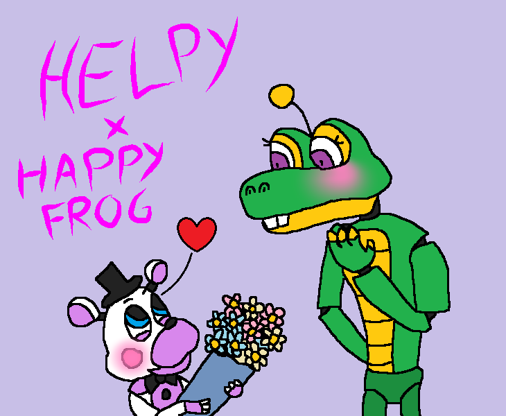 Helpy X Happy Frog Fnaf 6 By Clawort Animations On Deviantart