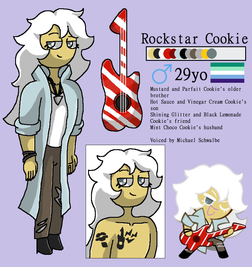 Cookie Run Headcanons 27 Rockstar Cookie By Darkdragondeception On