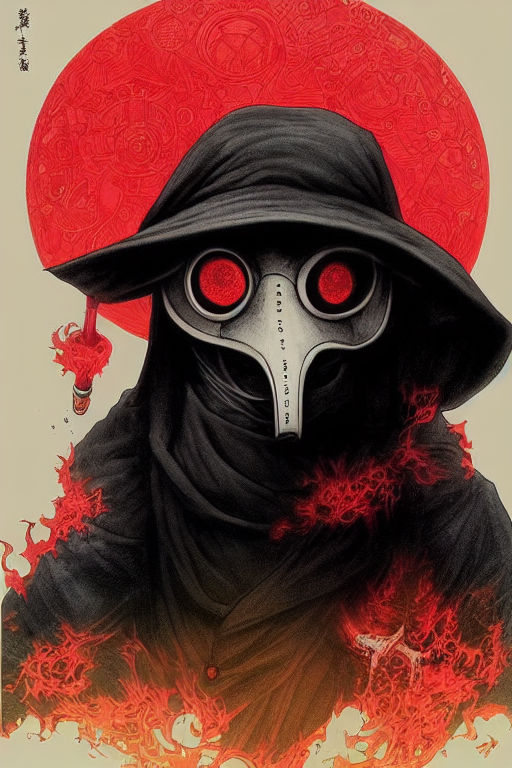 Plague Doctor With Red Glowing Eyes 2 By Fearxsome On Deviantart